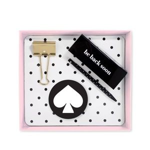 kate spade | Office | Kate Spade Desk Gift Setblack Spade Dot | Poshmark
